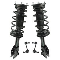 TRQ Front Strut & Spring Assemblies with Sway Bar End Links Kit for BMW ...