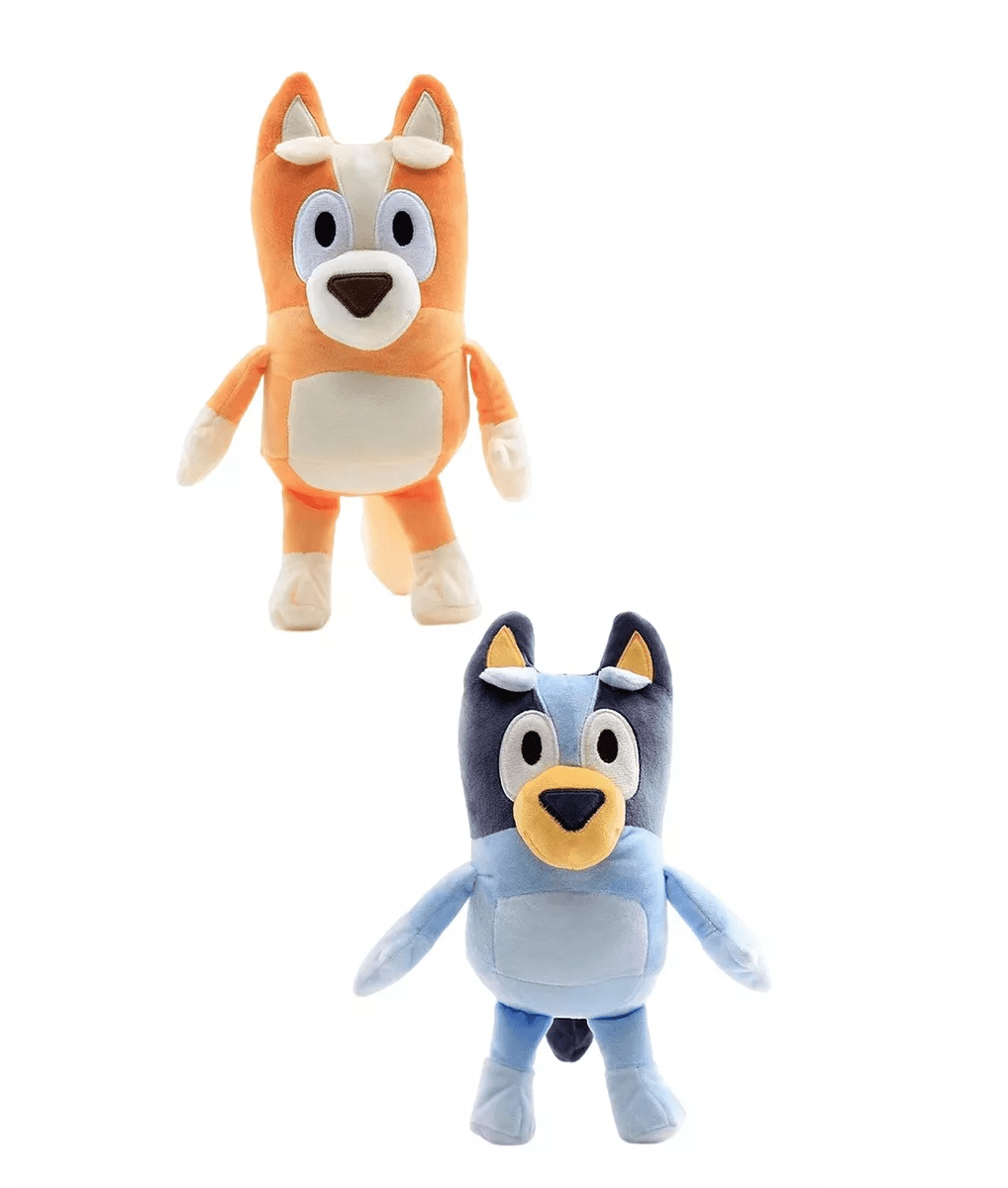 Bluey Familia Bluey Bingo Hermano Hermana Muñeco Peluche 2 Naranja/Azul ...