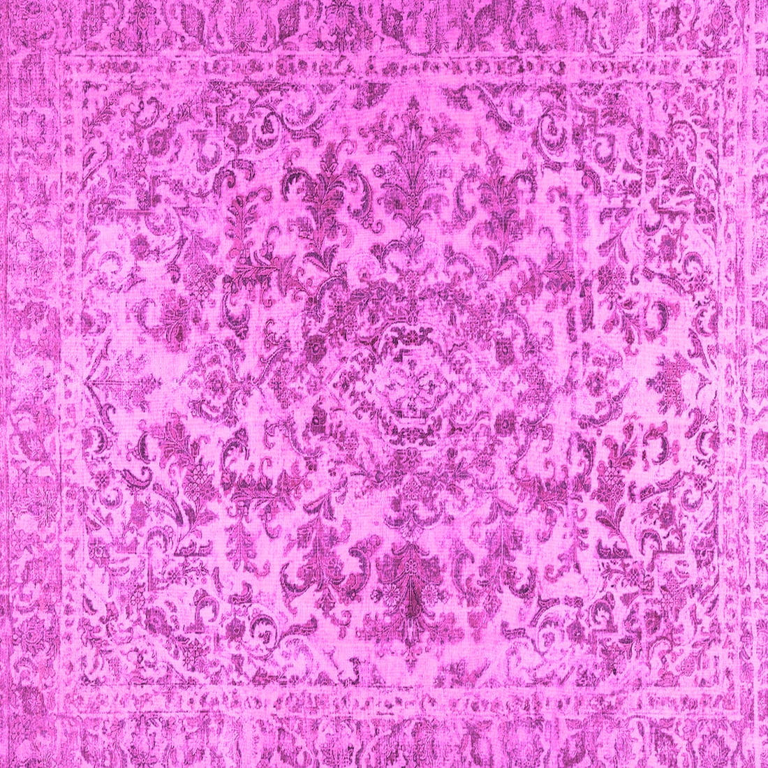 Ahgly Company Indoor Square Persian Pink Traditional Area Rugs, 6 ...