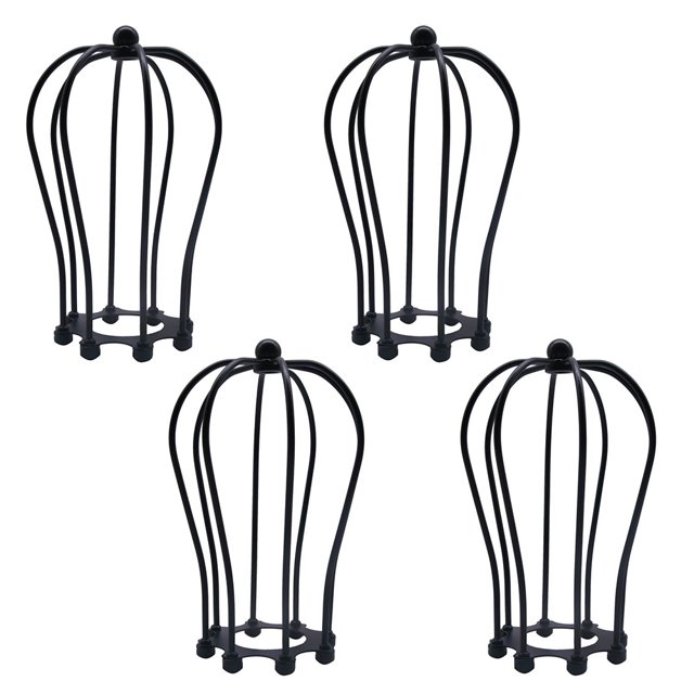DYstyle Vintage Bulb Guard Lamp Cage Black Hanging Pendant Light ...