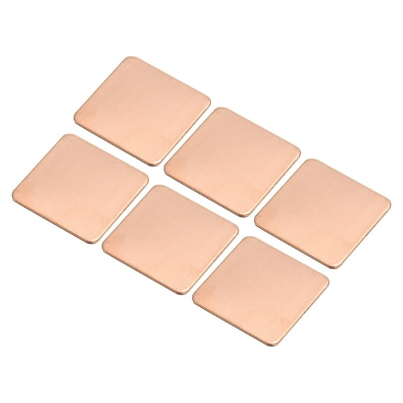 Heatsink Copper Sheet Shim 0.5mm Thickness 20 x 20mm Pads with Thermal ...