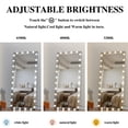 Full Body Mirror, Extra Large LED Mirror Full Length with Lights, Floor ...