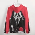 Scream Ghost-face Pullover Zip-up Hoodie Loose-fit Sweatshirt Casual ...