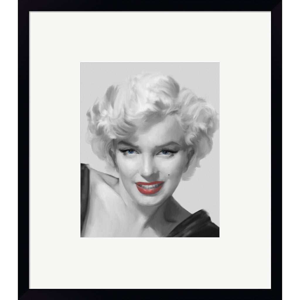Great Art Now The Look Red Lips by Chris Consani, Framed Wall Art, 17 ...