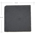 24 Pack 4 x 4 Inch Gorgeous Black Slate Stone Coasters Bulk Square ...