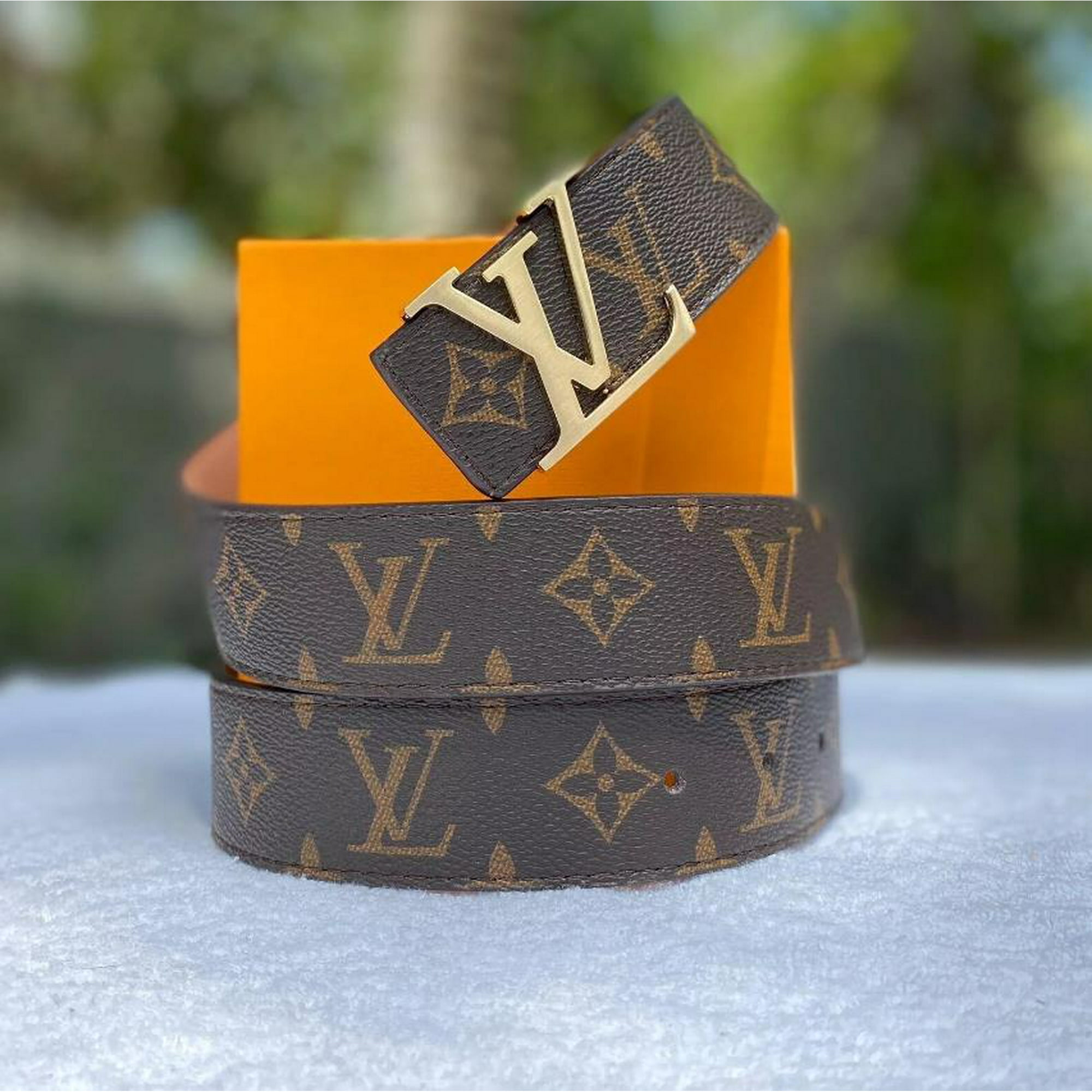 Louis Vuitton Belt Brown Gold