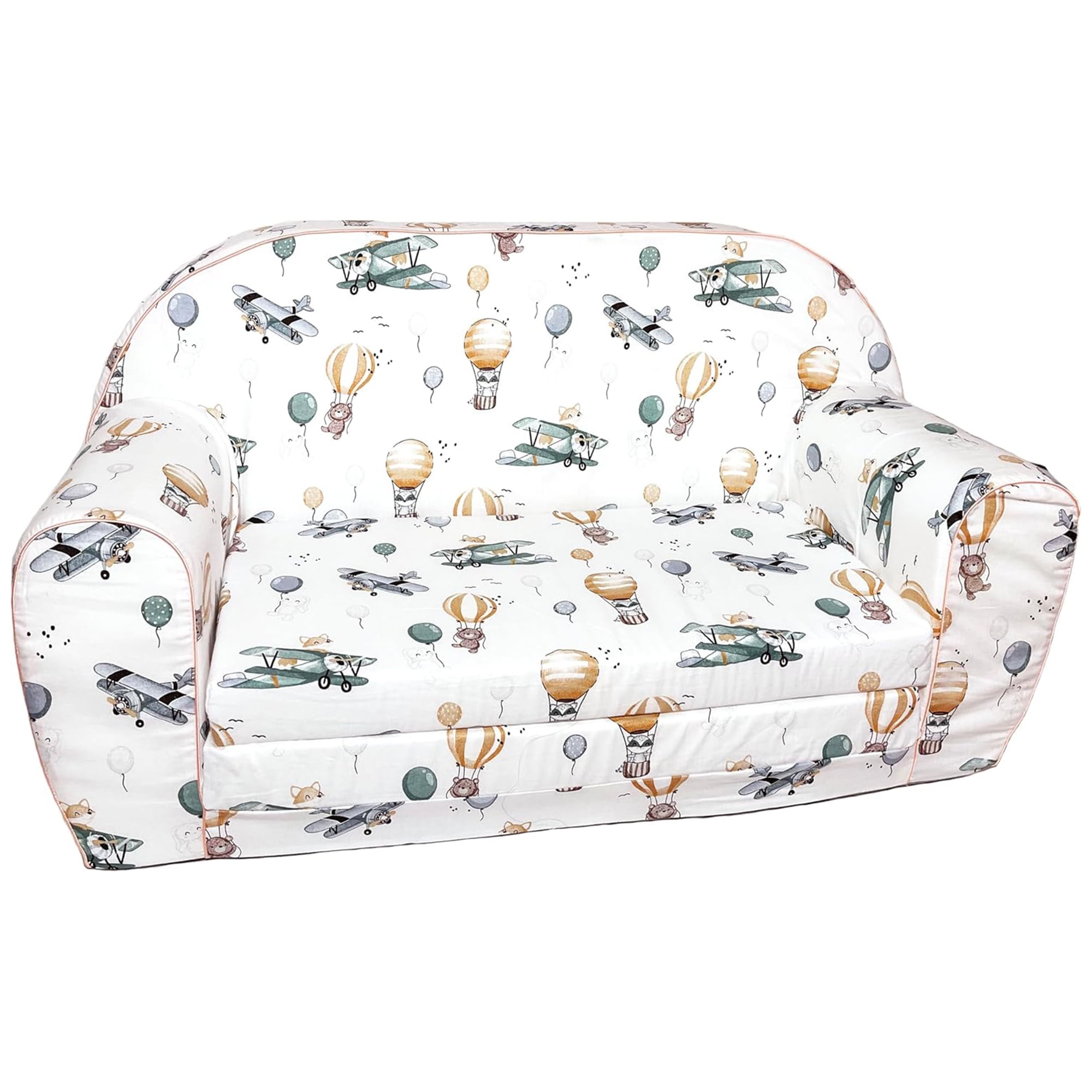 Click here for Delsit Kids Couch For Toddlers - 2 In 1 Convertibl... prices