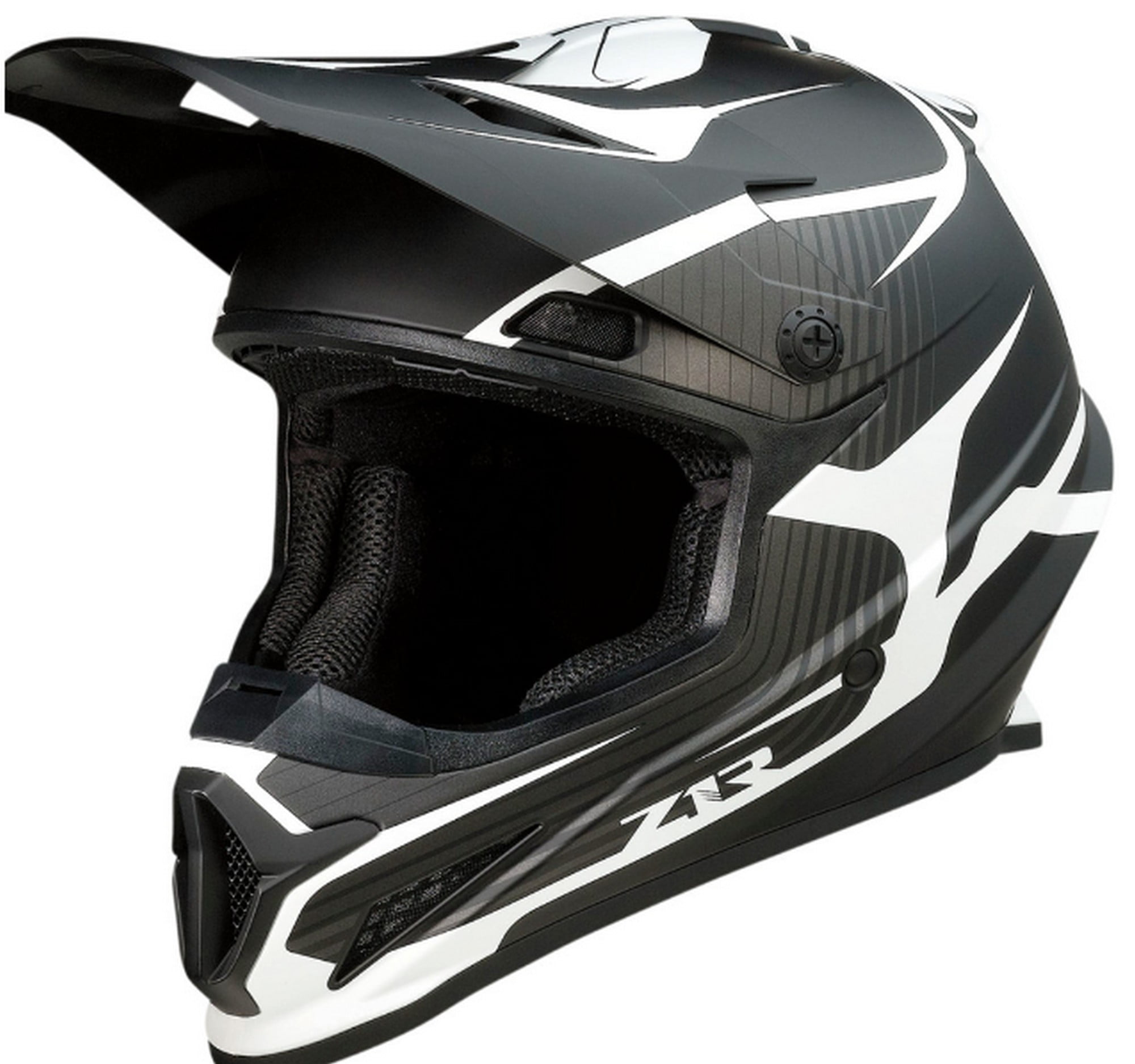 Z1R Rise Flame MX Offroad Helmet Black/White 4XL - Walmart.com
