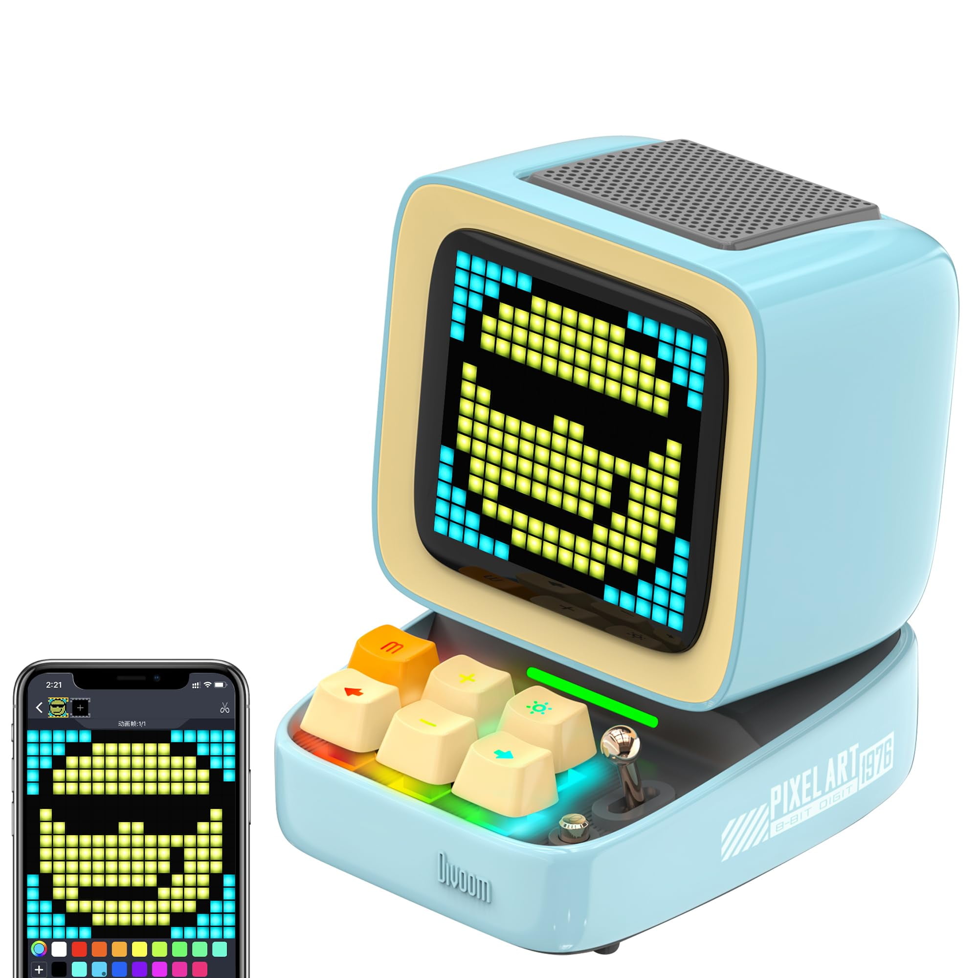 Divoom Ditoo Retro Pixel Art Game Altavoz Bluetooth con pantalla ...