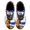 Israel American flag Jewish The Lamb And Lion of Judah Shoes Sneakers ...