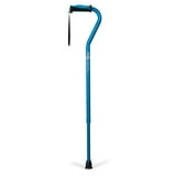 Hugo Adjustable Offset Handle Cane with Reflective Strap, Aquamarine ...