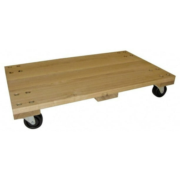 PRO-SOURCE 1,000 Lb Capacity Hardwood/Polyolefin Solid Top Dolly 30 ...