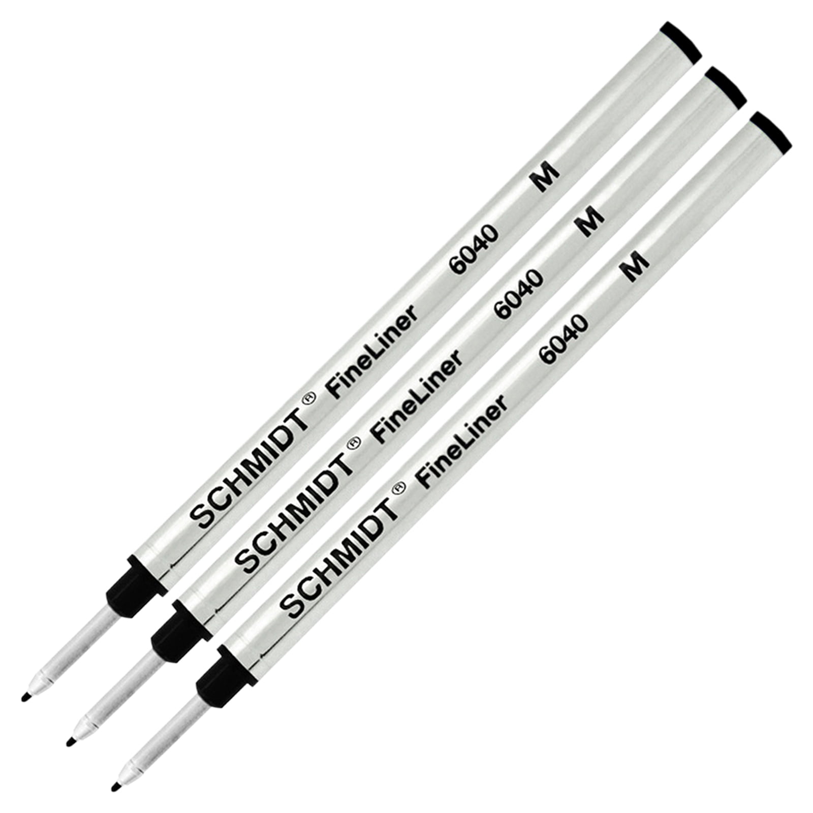 Schmidt 6040 Fineliner Spring Loaded Refill - Black Ink, Broad Point 1 ...