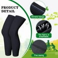2 Pairs Compression Leg Sleeve Full Length Leg Sleeves Sports Cycling ...