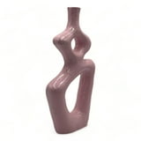 12 inch Pink Decorative Metal Flower Vase by 90210 Kitchen and Bath ...