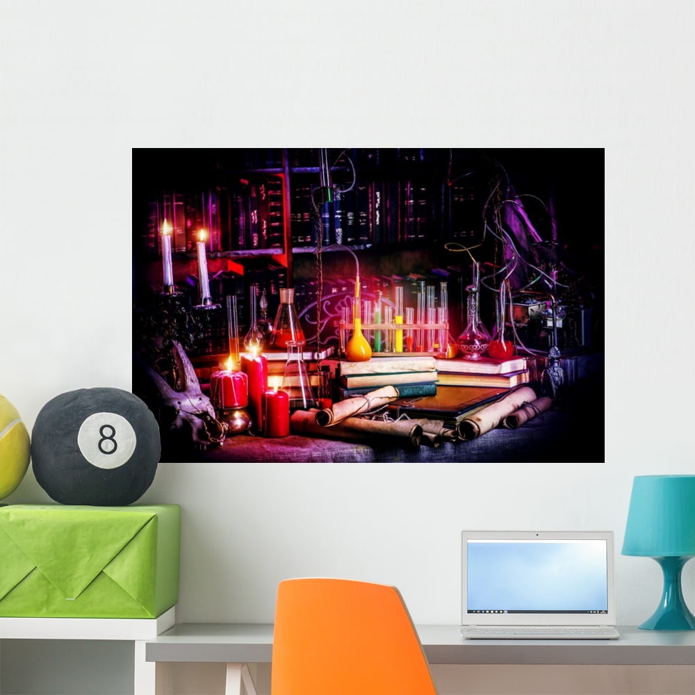 Ancient Laboratory Wall Mural by Wallmonkeys Peel and Stick Graphic (36 ...