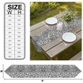 Black Leopard Table Runner Linen Burlap Table Runner 36 Inches Small ...