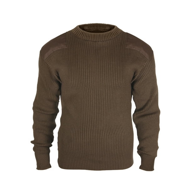 GI Acrylic Commando Sweaters, Brown, L - Walmart.com