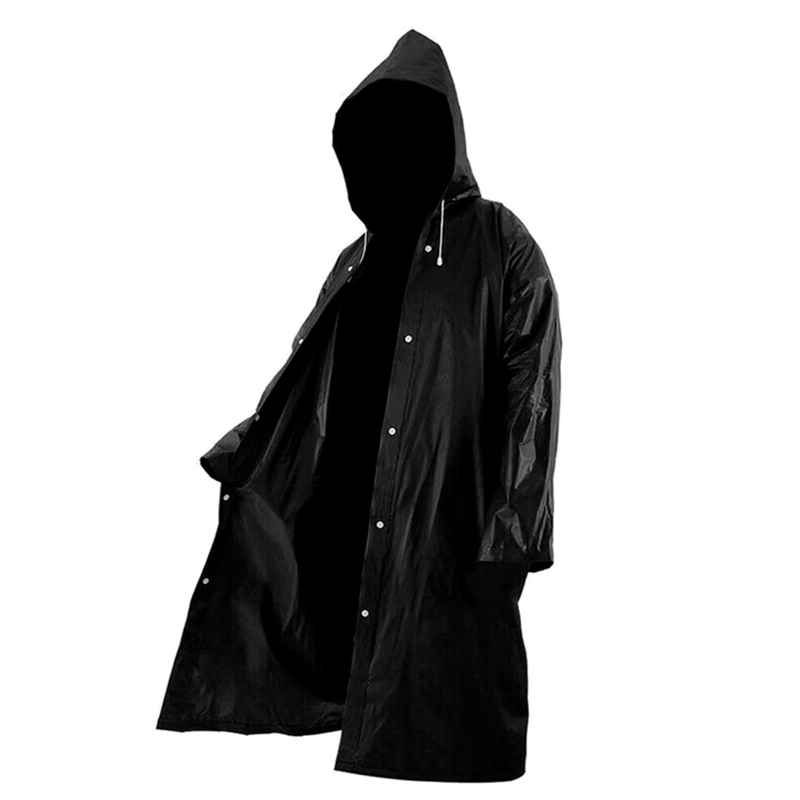Poncho Impermeable con Capucha Zulema Moda de Lluvia Negro de Manga ...
