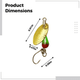 10 Pcs Fishing Lures Spinner Baits Set, with Fly Fishing Lures, 2.6 g ...