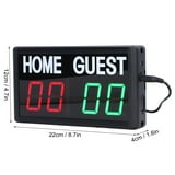 Portable Electronic Scoreboard with LED Display and Remote Control for ...