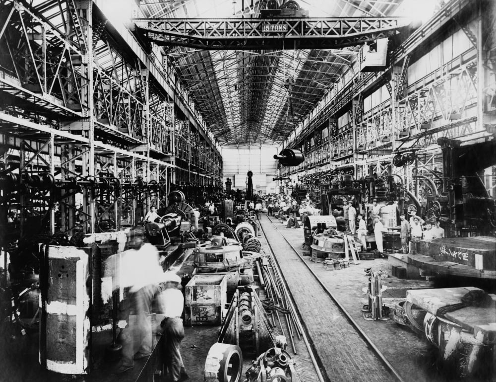 Machine Shops Of The Mitsubishi Plant History (24 x 18) - Walmart.com