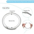 20Pcs Snake Bracelet Bulk Stainless Steel DIY Bracelets Set Expandable ...