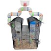 Large 5-Level Twin Tower Hamster & Dwarf Pet Habitat with Play Tubes ...