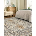 Unique Loom Elizabeth Tradition Rug , 9' 0" x 12' 0" ,Silver - Walmart.com