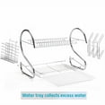 Dish Drying Rack, GSTProcts 304 Stainless Steel 2-Tier Dish Rack with ...
