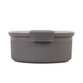 Mainstays Food Storage Container Round Grey 47oz Airtight Lock with ...