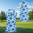 Aplkyhs Tropical Palm Tree Matching Couple Golf Shirts Moisture Wicking ...