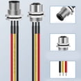 QueMer Industrial Sealed Male Female Connectors Cable With Flanges ...