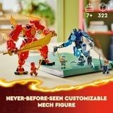 LEGO NINJAGO Fire Mech Robot Set, Red Ninja Figure, Kids Toy 7+, 71808 ...