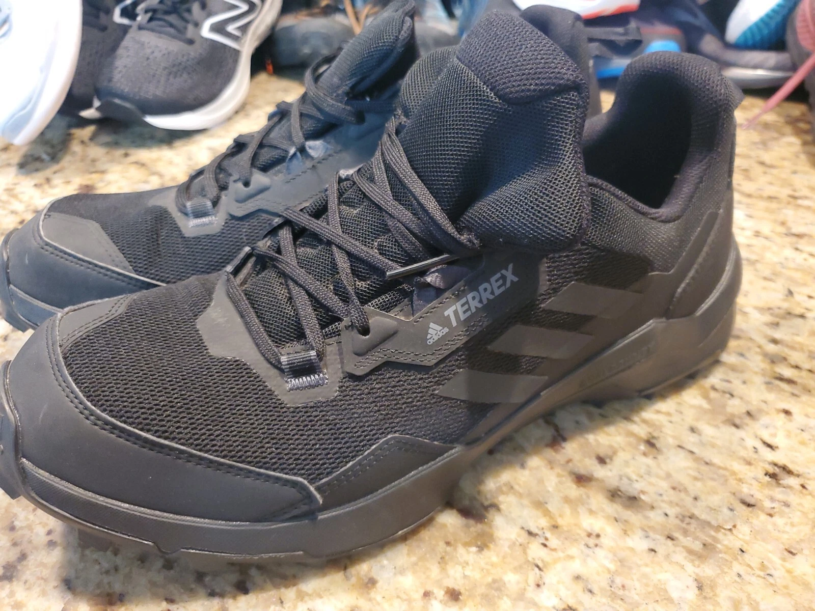 Adi - das Shoes Mens 12.5 Terrex AX4 Hiking Black Sneakers Prime FY9673 ...