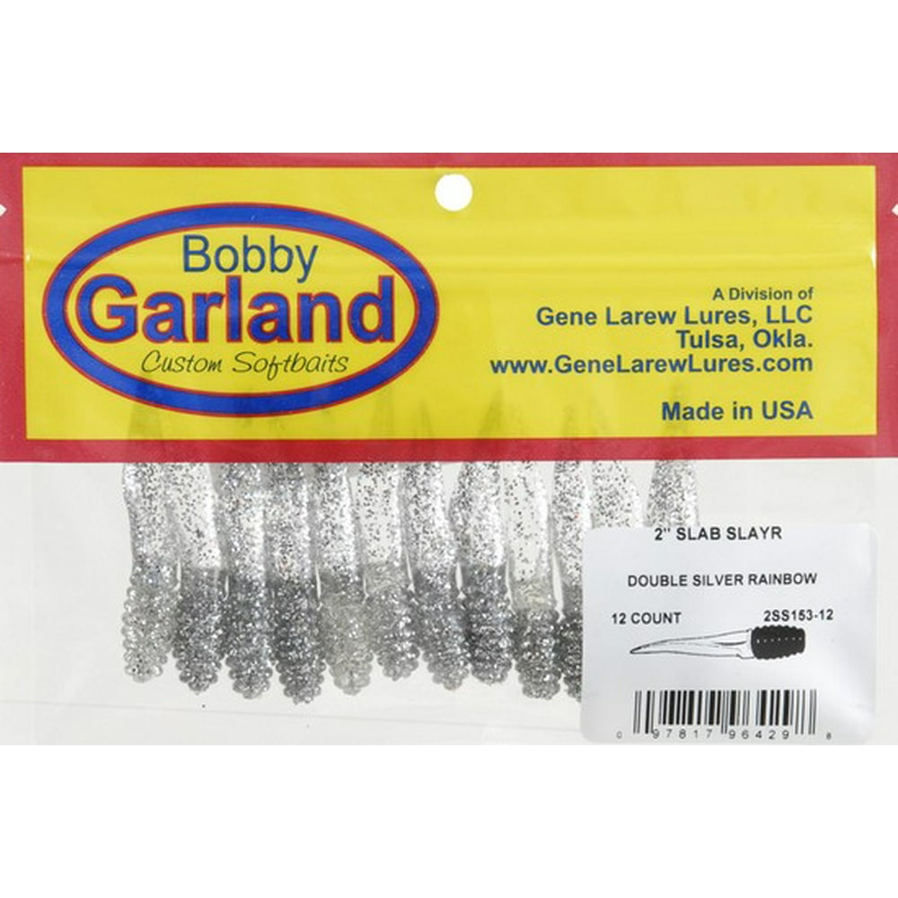 Bobby Garland 2" Slab Slay'R Lure, Double Silver Rainbow - Walmart.com ...