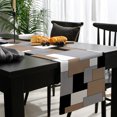 Brown Black Grey Table Runner 36 Inches Small - Middle Century ...