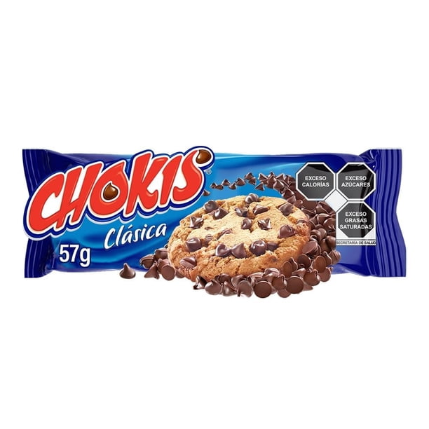 Galletas Chokis clásica con chispas sabor chocolate 57 g | Walmart en línea