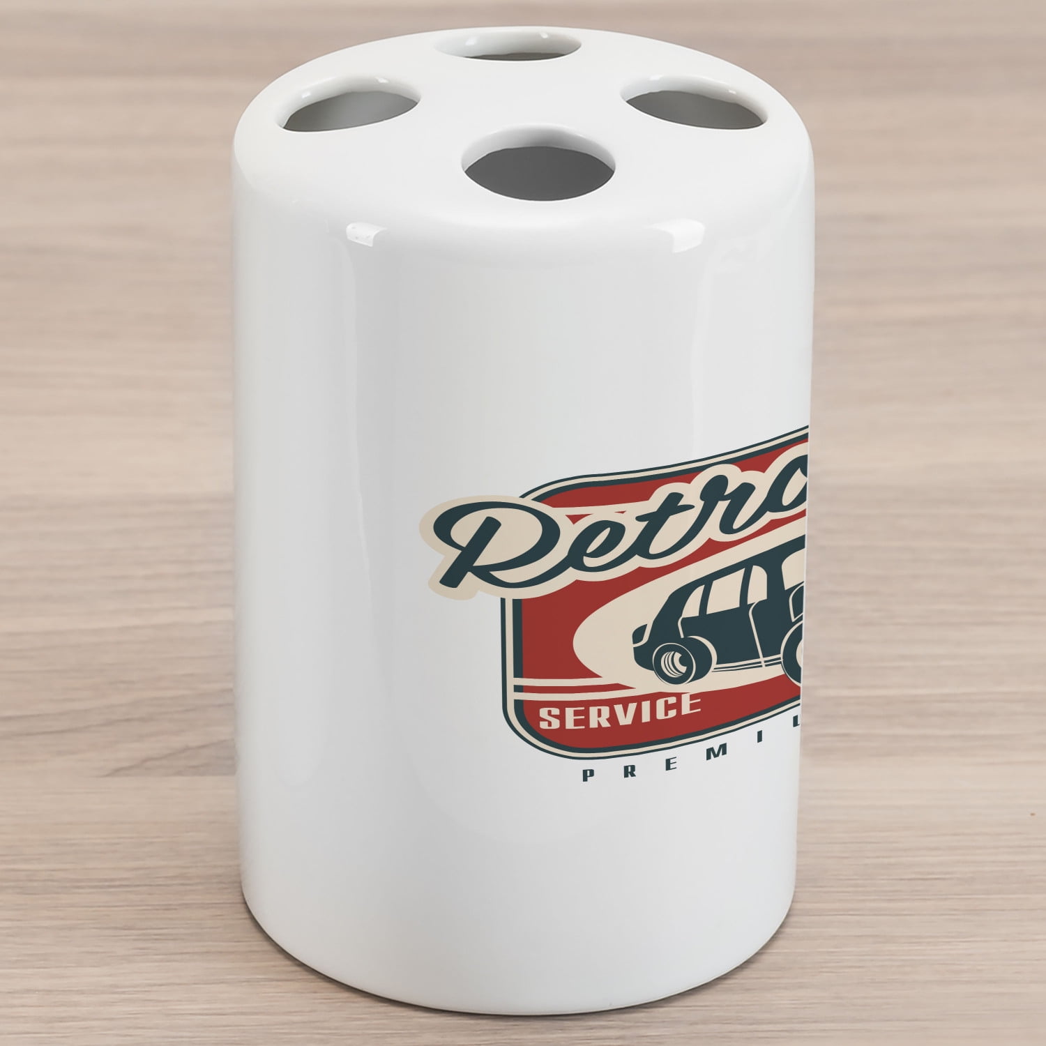 Auto Mechanic Ceramic Toothbrush Holder, Retro Service Premium Club ...
