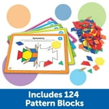 Learning Resources Pattern Block Math Activity Set - 144 Pieces, Math Activities for Boys and ...