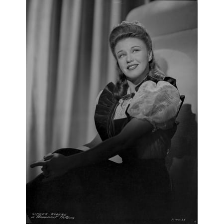 Ginger Rogers Posed by Looking Up in Black Formal Outfit Photo Print (8 ...