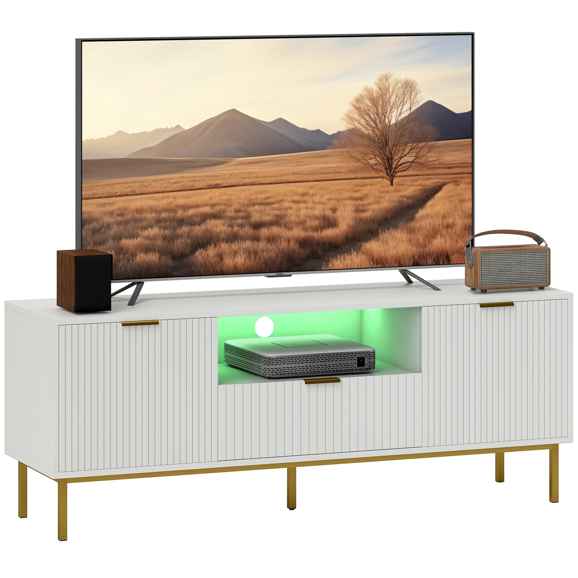 Click here for Homcom Tv Console With Rgb Led Lights  Tv Unit For... prices