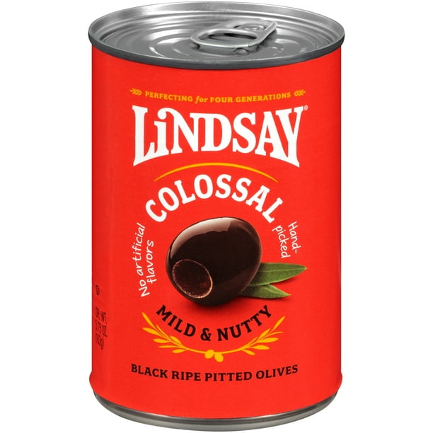 Lindsay Colossal Pitted Black Ripe Olives 5.75 oz - Walmart.com