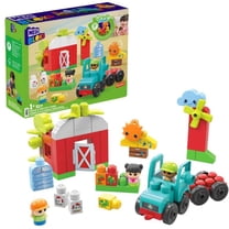 MEGA BLOKS Fisher-Price Toddler Building Blocks Toy Set, Green Town ...