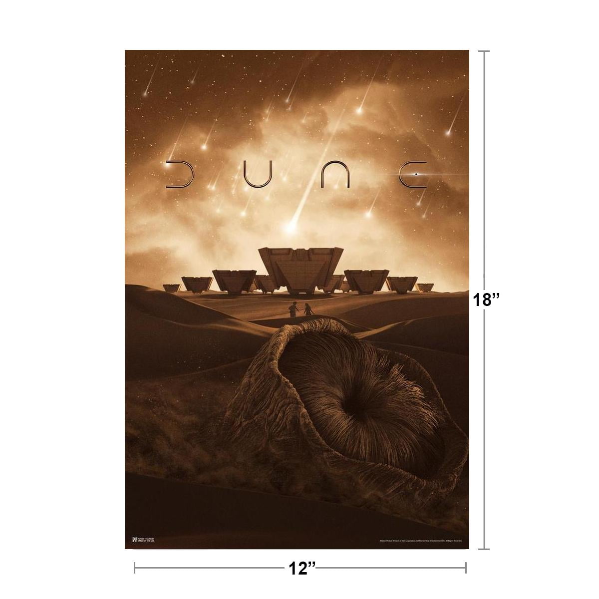 Buy Dune Movie Poster Sandworm Spice Mining Planet Arrakis Official ...