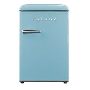 RCA 4.5 Cu Ft Two Door Mini Fridge RFR469, Black Stainless Steel ...