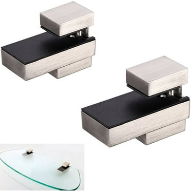 8-Pack Adjustable Zinc Alloy Glass Shelf Support Bracket for 6-10mm ...