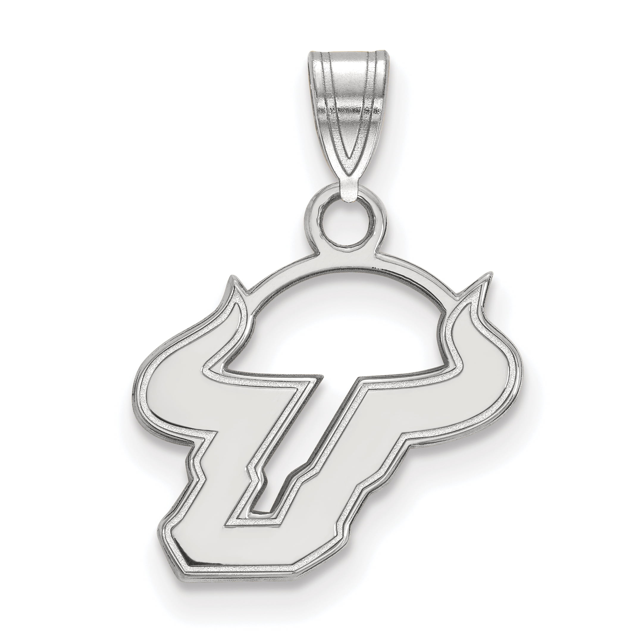 University of South Florida Bulls School Mascot Pendant in Sterling ...