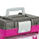 Caboodles Grab N Go Rack System Organizer w/ 3 Boxes & Storage, Magenta ...