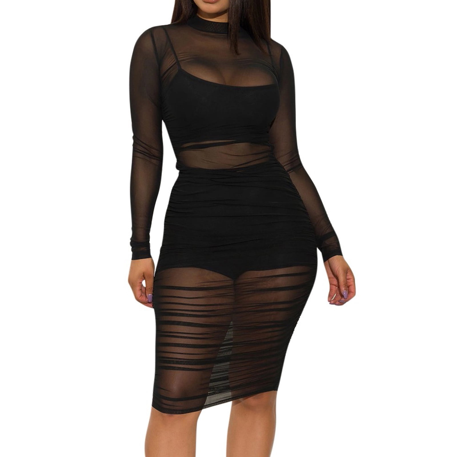 Click here for Zjloe7sa Womens Lingerie Set Women Mesh Through Ru... prices